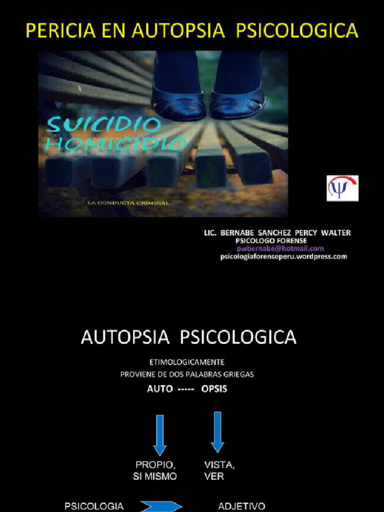 Autopsia Psicologicapdf Practica Forense de Criminologia 267169304 | PDF