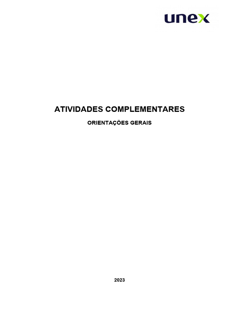 Atividades Complementares | PDF