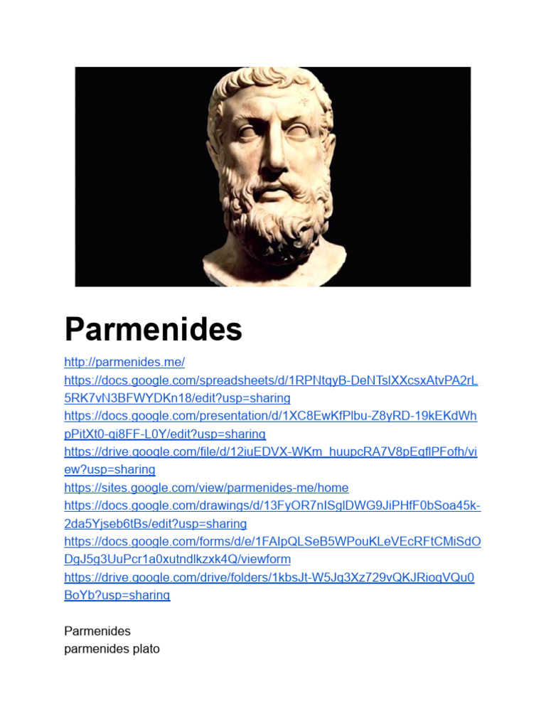 Parmenides | PDF