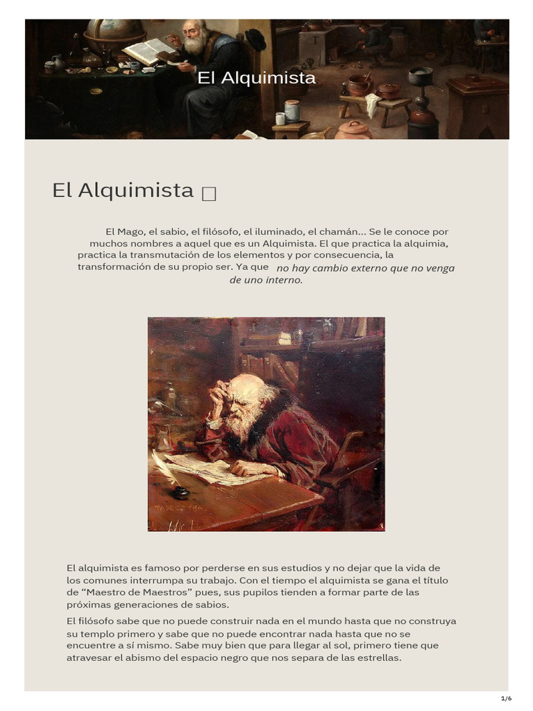 El Alquimista | PDF