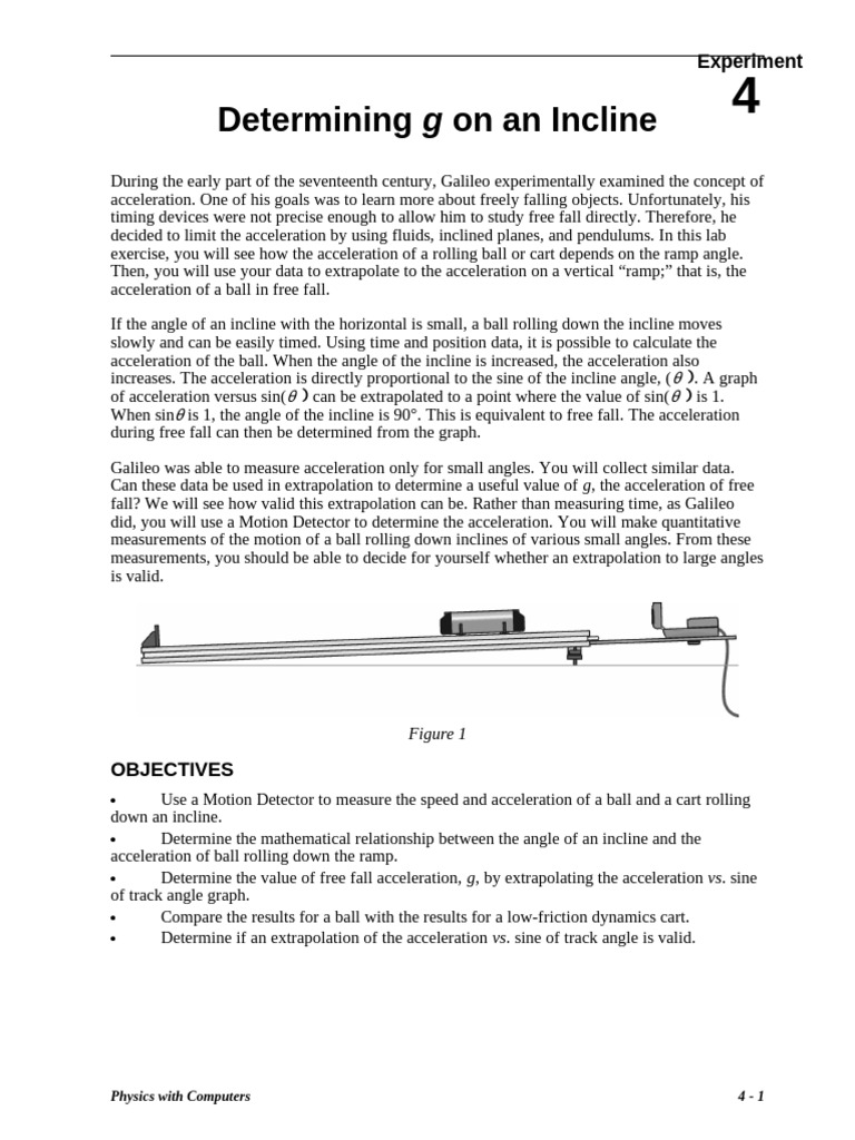 04 Determining G Incline | PDF