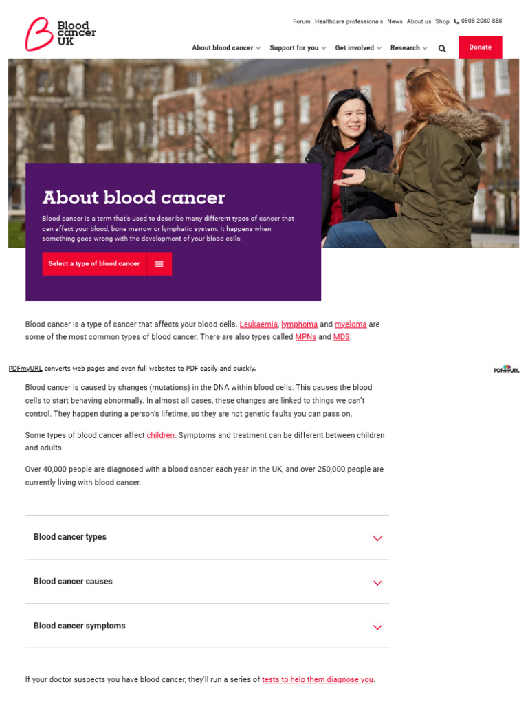 Bloodcancer Org Uk Understanding-Blood-Cancer | PDF