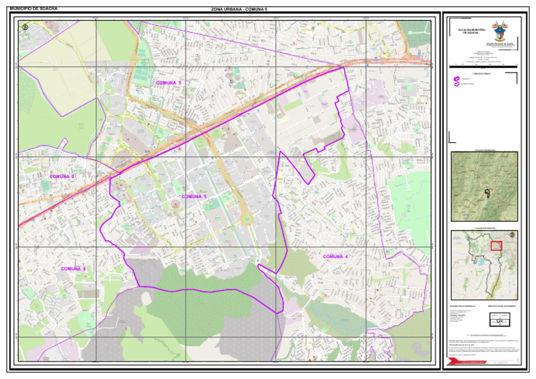 Plano Comuna 5 A0 | PDF