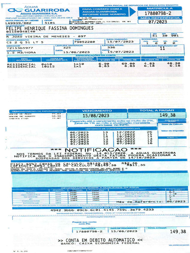 Aguas Guariroba | PDF