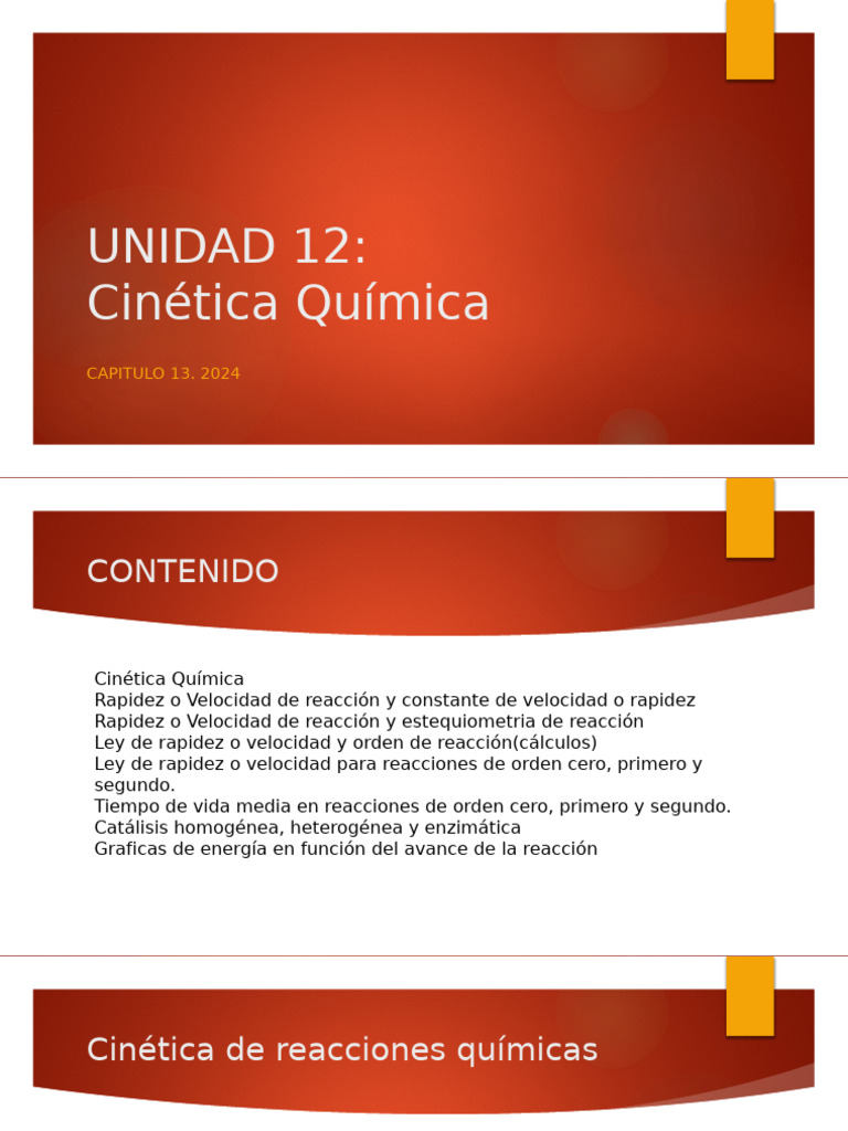 Cinetica Quimica 2024 | PDF