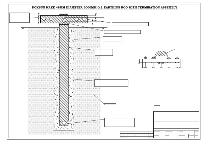 48MM 3000MM G.I. Strip in Pipe Type Earthing Model | PDF