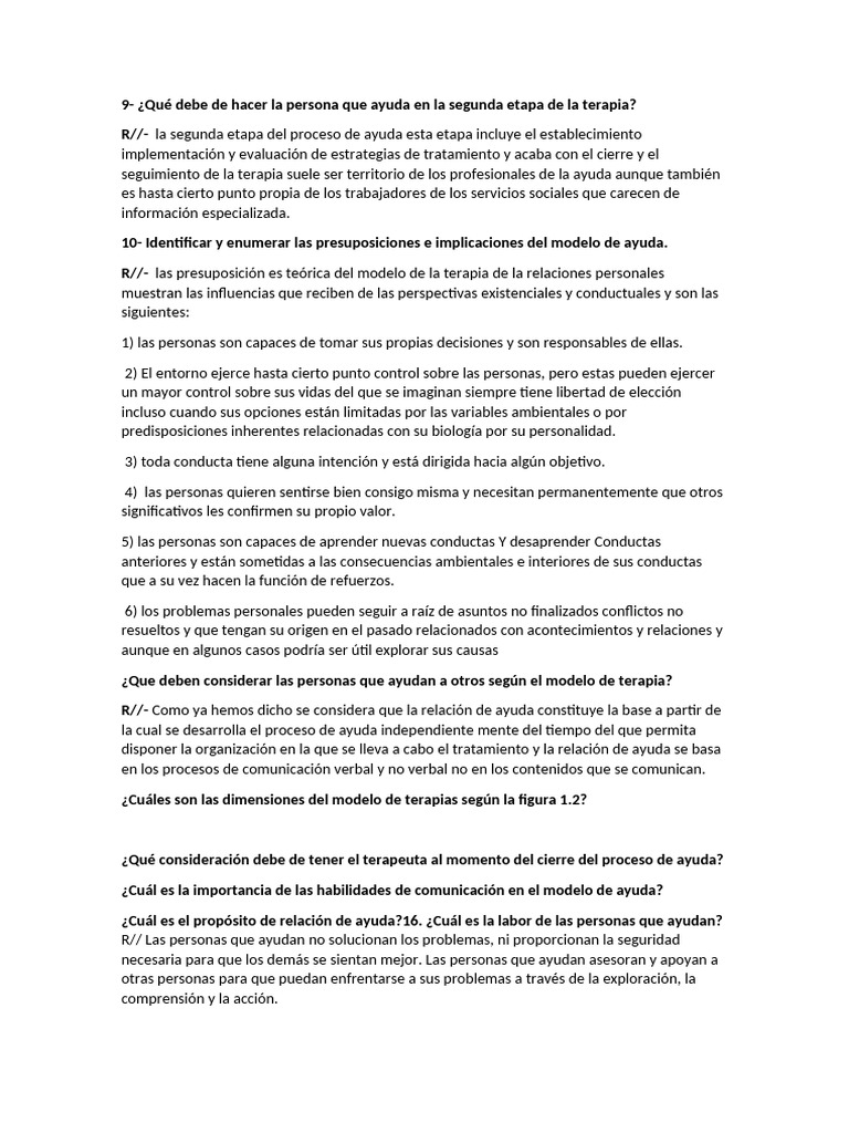 Relacion de Ayuda | PDF