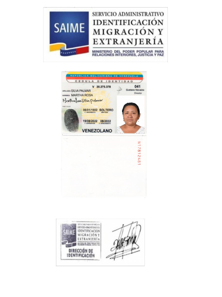 Cedula Martha Silva | PDF