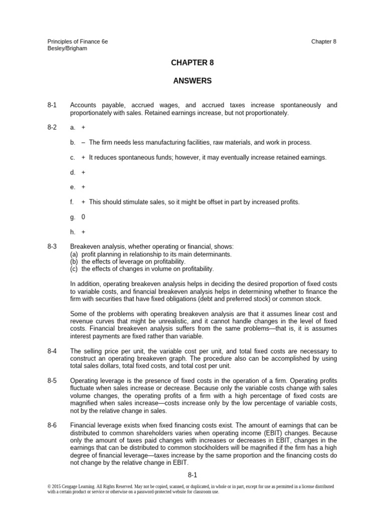 Ch08 Besley Principles 6e IM | PDF
