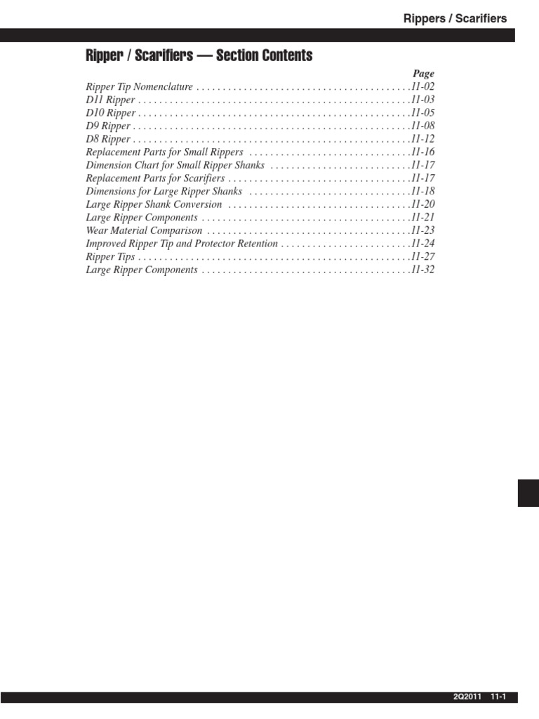 Ripper Escarificadores | PDF