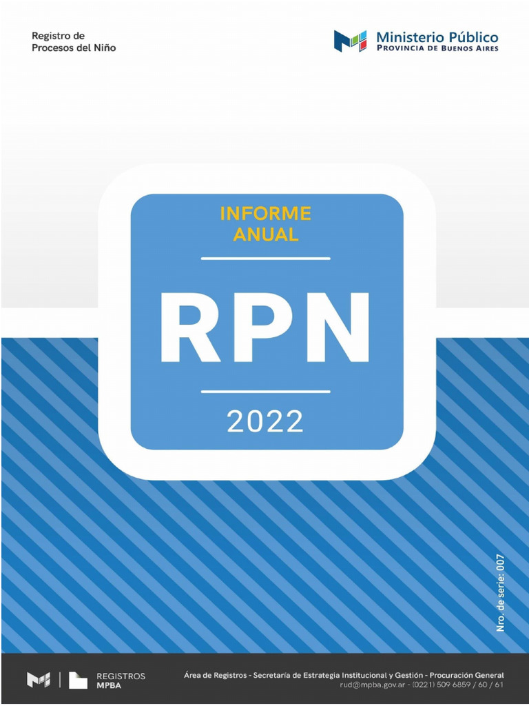 Informe RPN 2022 | PDF