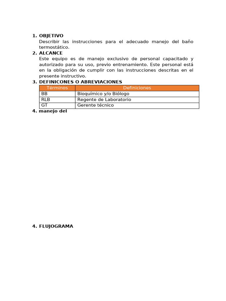 Manual de Manejo Del Bano Maria | PDF