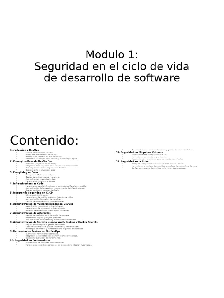 Modulo 6 DevSecOps 2 | PDF