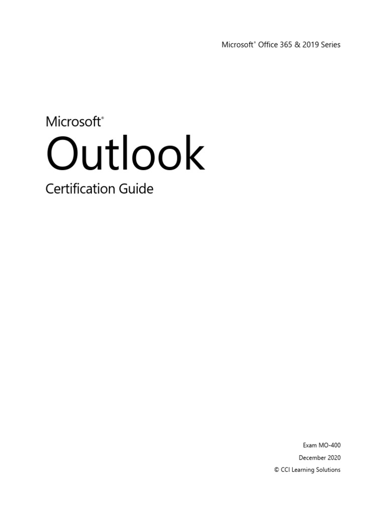 3272-1 Outlook 365-2019 Associate | PDF