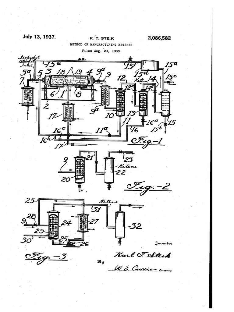 US2086582 Metodo de Preparacion de Ketena | PDF