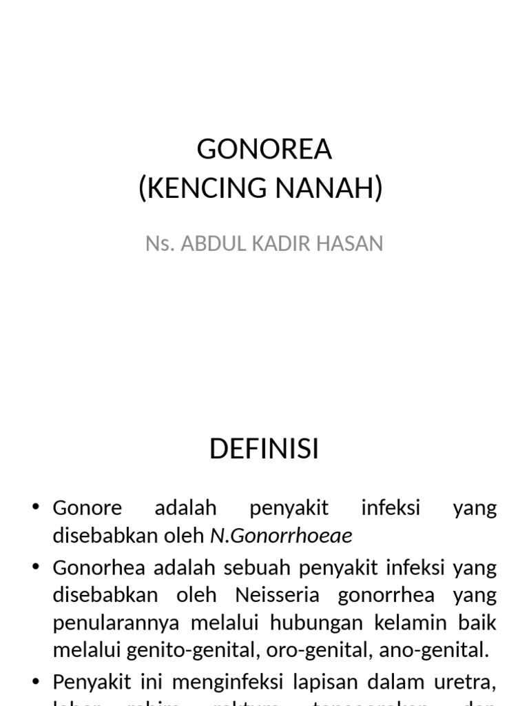GONOREA | PDF