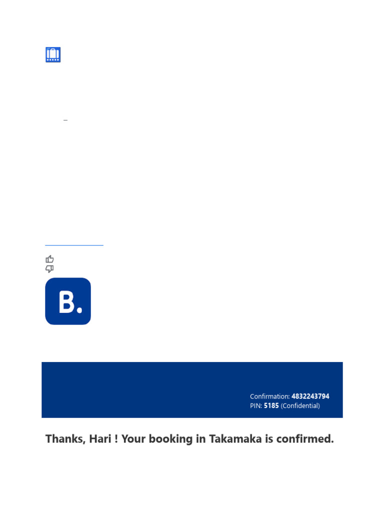 Booking Confirmation | PDF