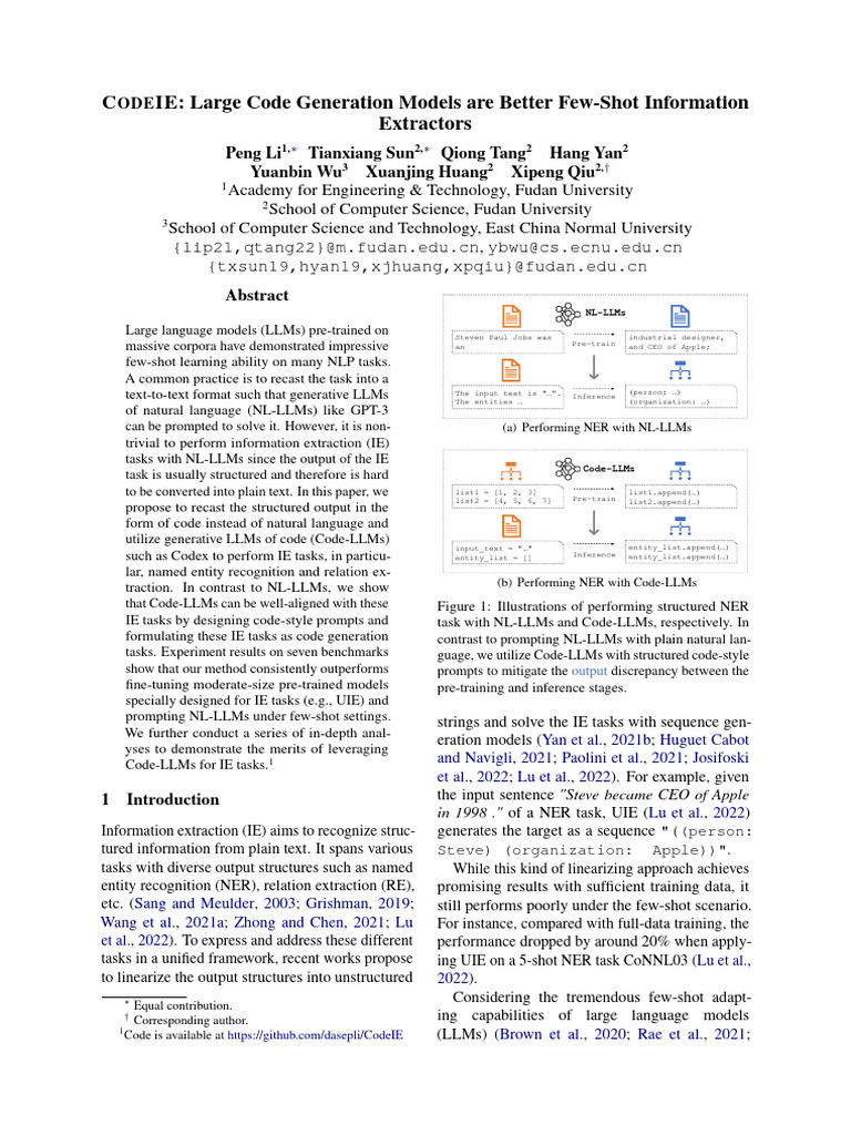 CodeIE Camera Ready | PDF