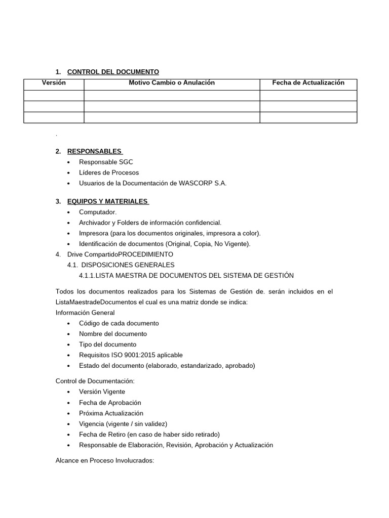 Directrices para La Igestion Documentada | PDF