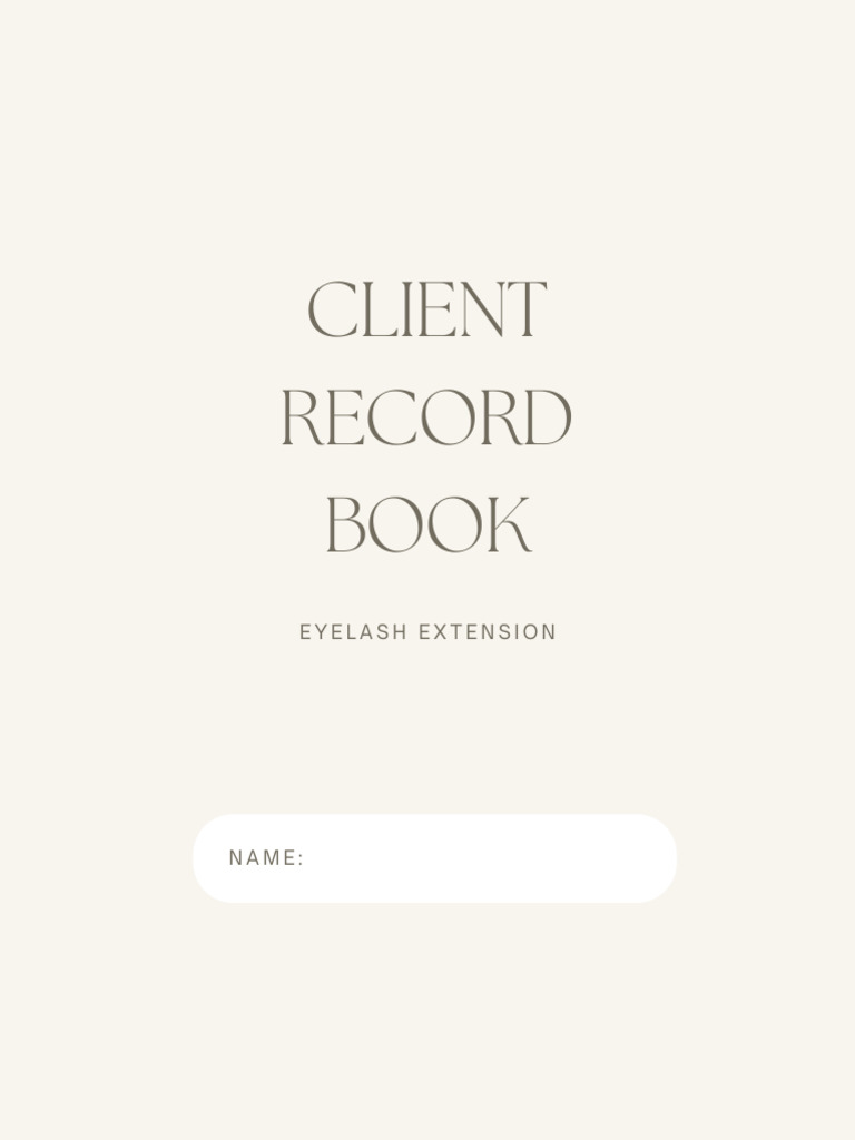 Client Record Book | PDF