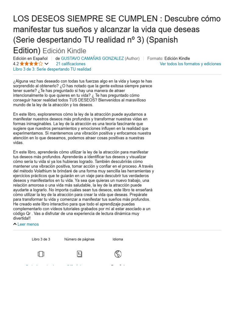 Los Deseos Siempre Se Cumplen Descubre Cómo Manifestar Tus Sueños y ... Los Deseos Siempre Se Cumplen Descubre Cómo Manifestar Tus Sueños y ...