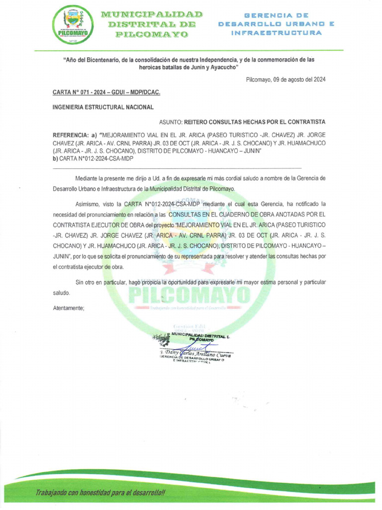 Informe 71-2024-Gdui MDP | PDF