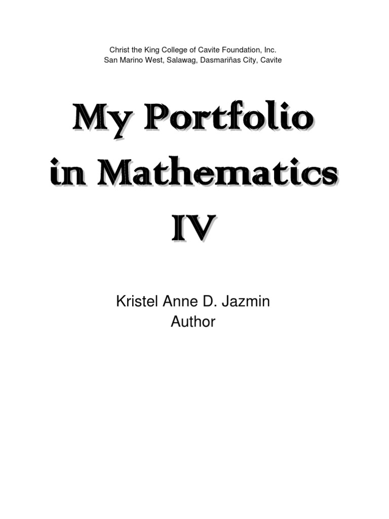 Portfolio Sa Math | PDF | Fraction (Mathematics) | Division (Mathematics)