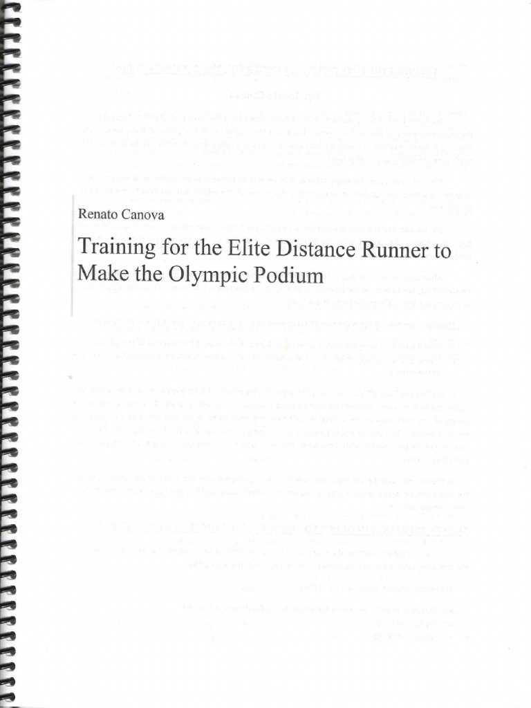 Training For The Elite Distance Runner To Make The Olympic Podium | PDF