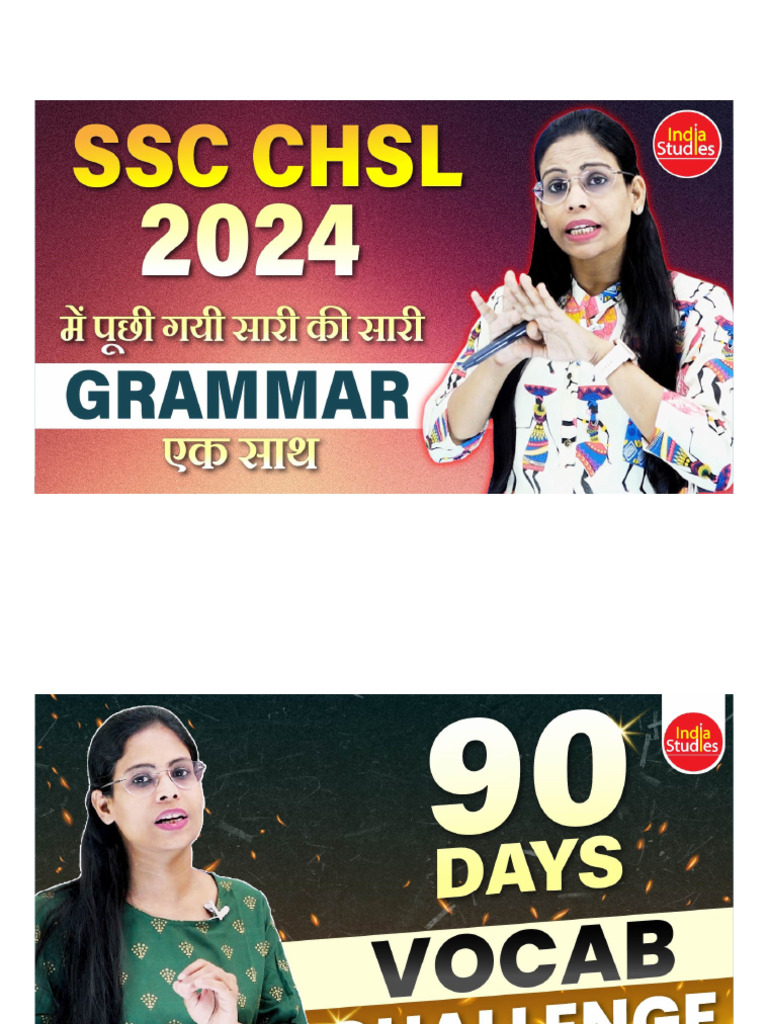 SSC CHSL 2024 Common Errors Part 1 | PDF