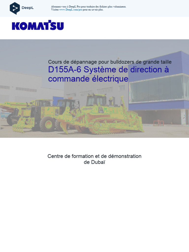 D155A-6 Electric Controlled Steering System FR | PDF