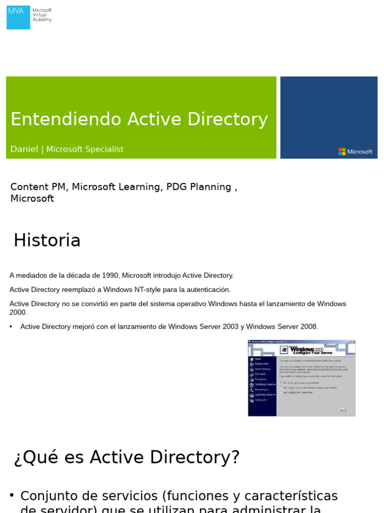 Guía de Active Directory en Microsoft | PDF | Active Directory | Business