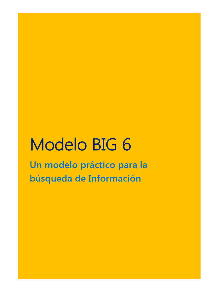 Modelo BIG 6 | PDF