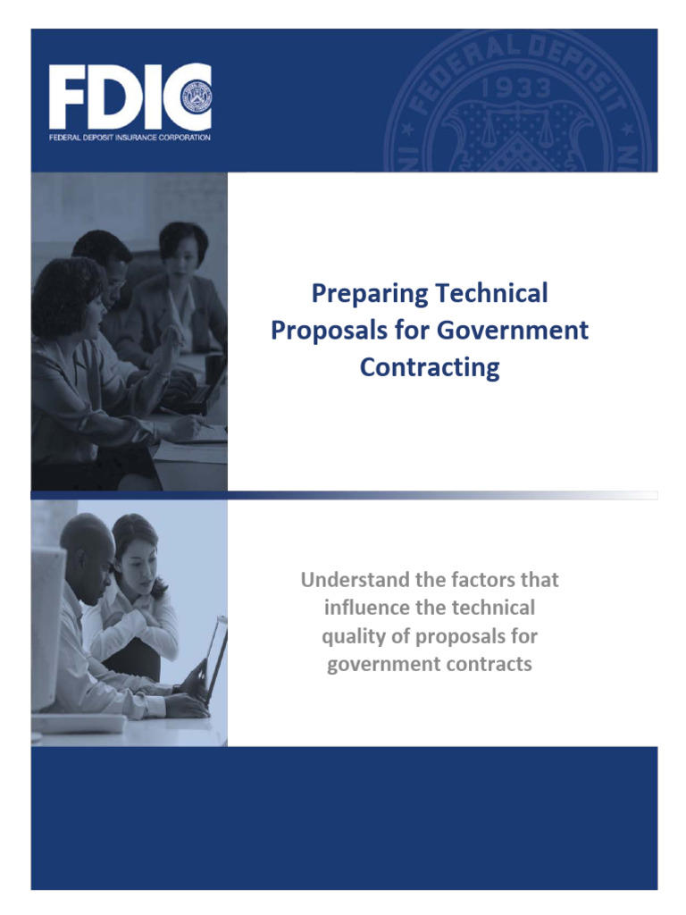 Preparing Technical Proposals For Government Contracting | PDF