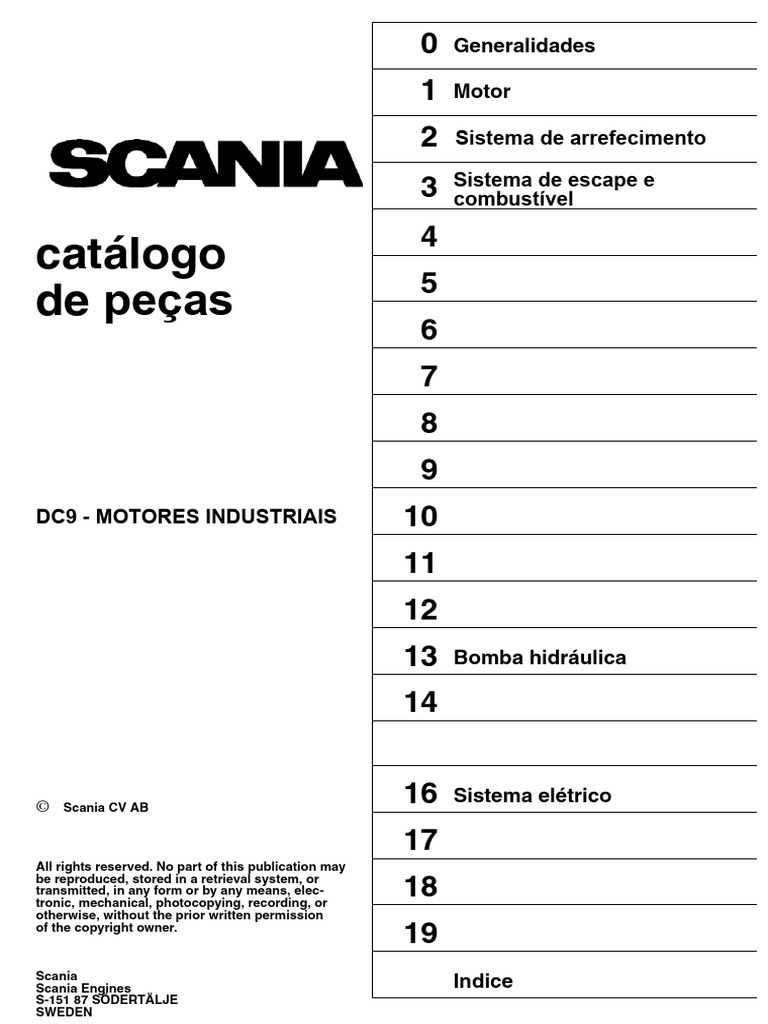 Catalogo de Peças Scania DC9 072A | PDF