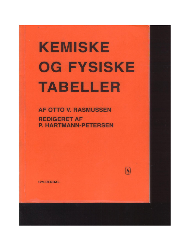 Kemiske Og Fysiske Tabeller | PDF