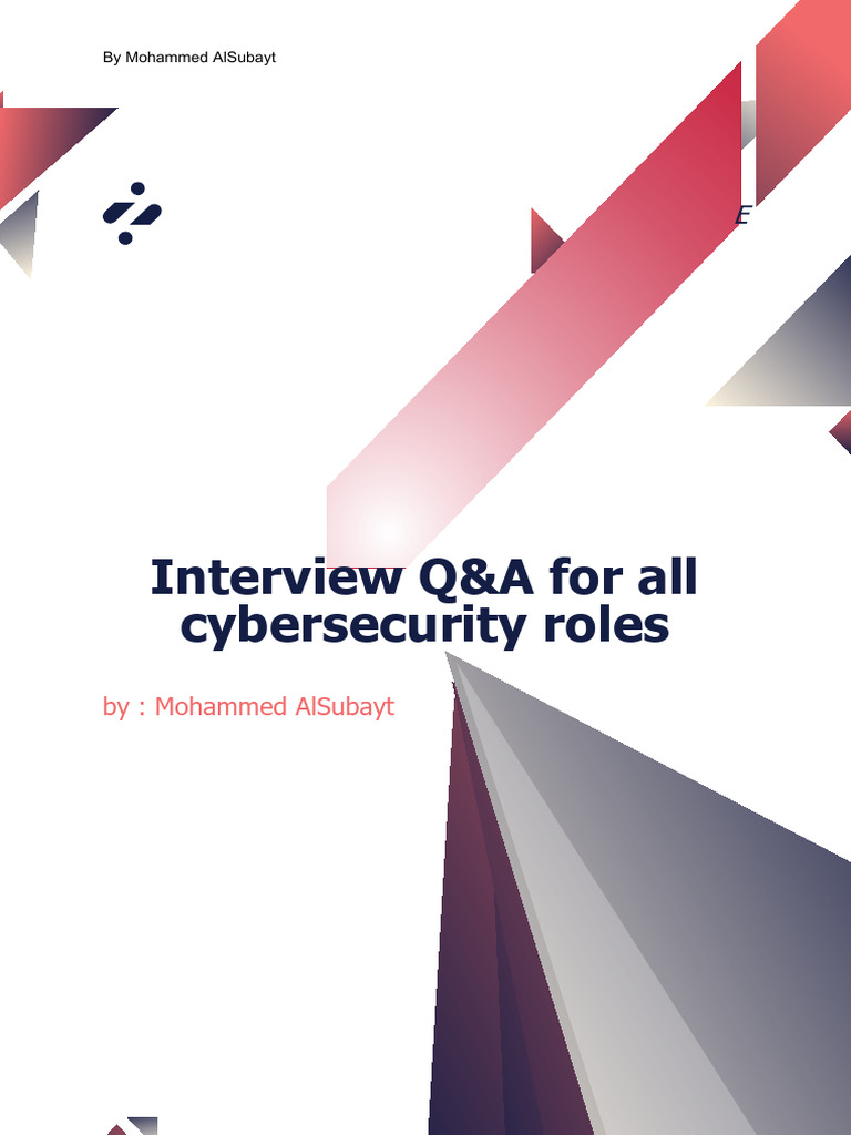 Cybersecurity Interview Qanda Pdf