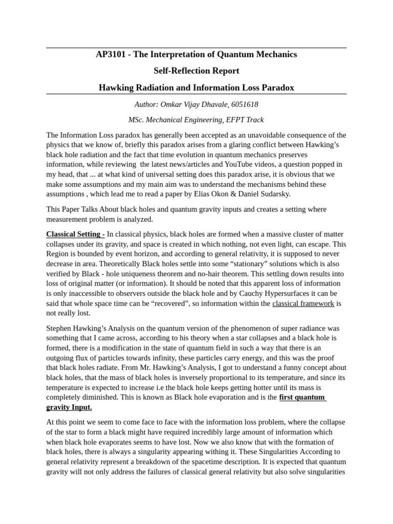 Quantum Reflection Report | PDF