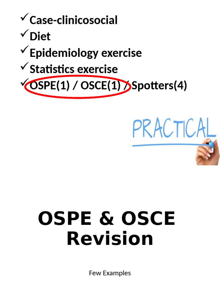 OSPE OSCE Spotters Revision DR Nalam | PDF