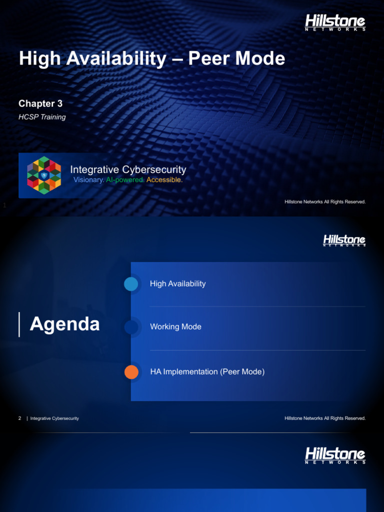 High Availability - Peer Mode | PDF