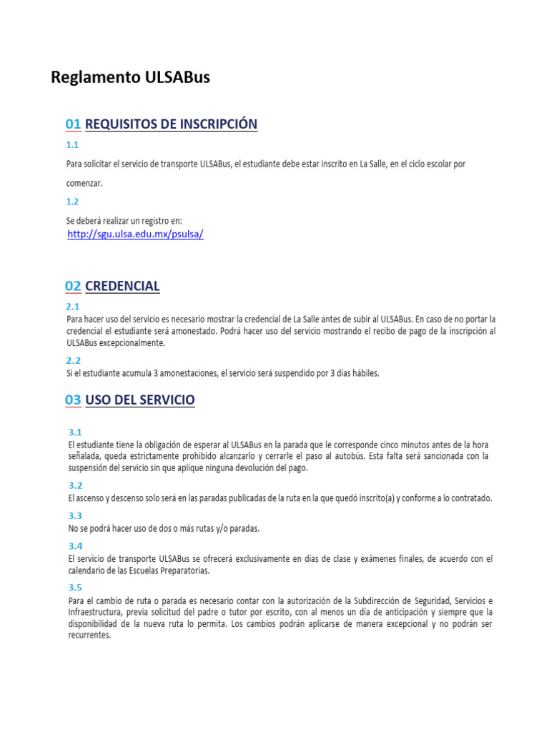 Reglamento 2023 2024 | PDF