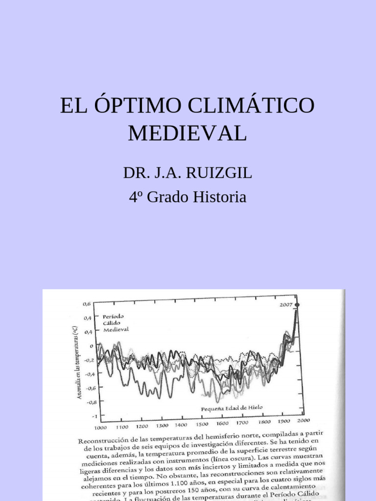 El Óptimo Climático Medieval | PDF