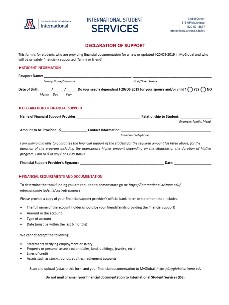 Declaration of Support | PDF