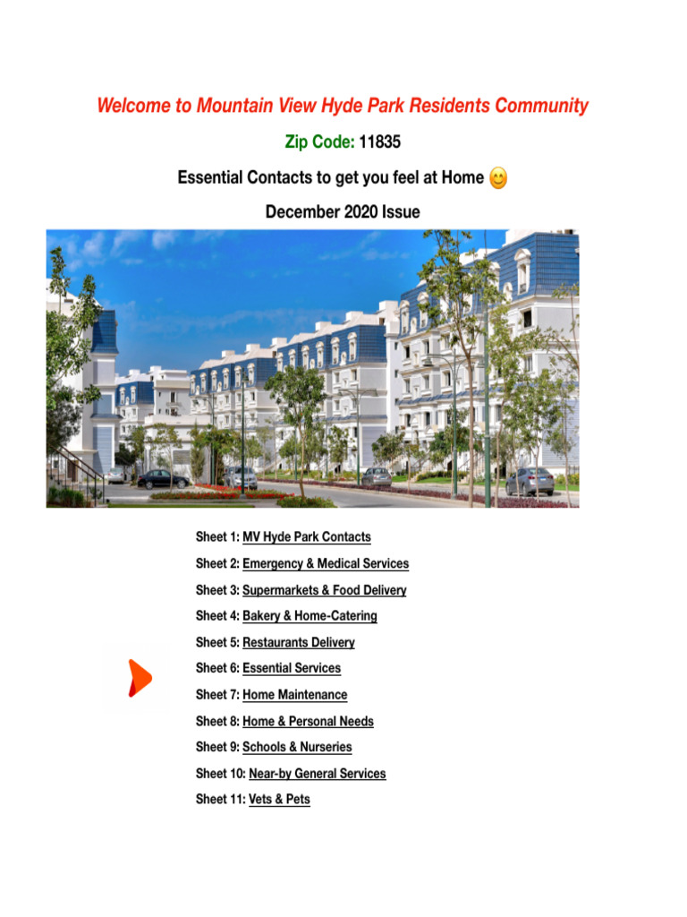 MV - HP Essential Contacts | PDF