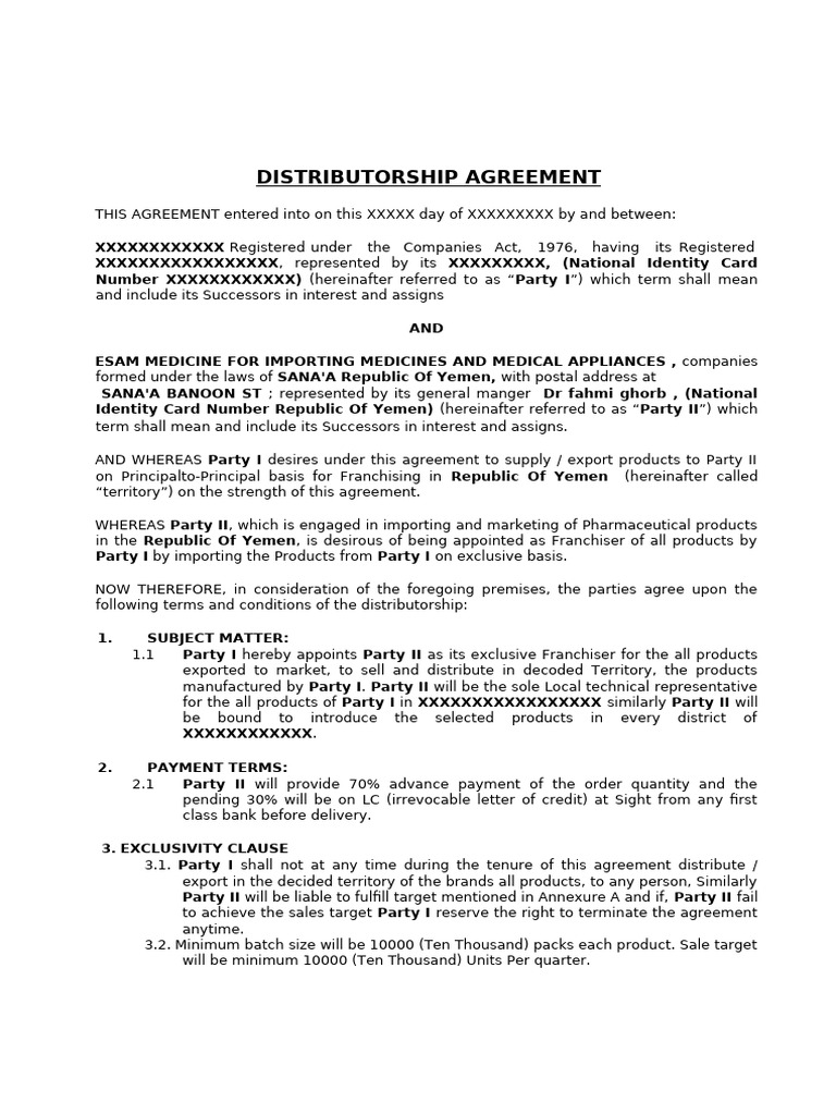 General Draft Agreement | PDF