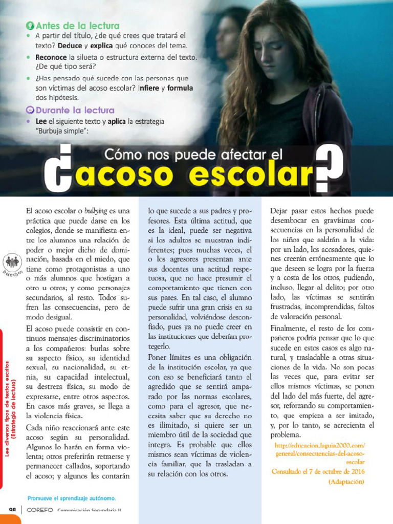 Ficha Buling 2do | PDF