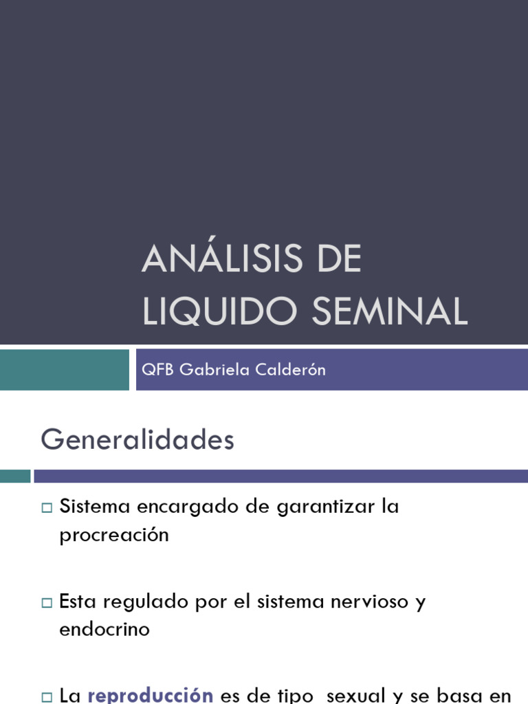 Liquido Seminal 20B | PDF