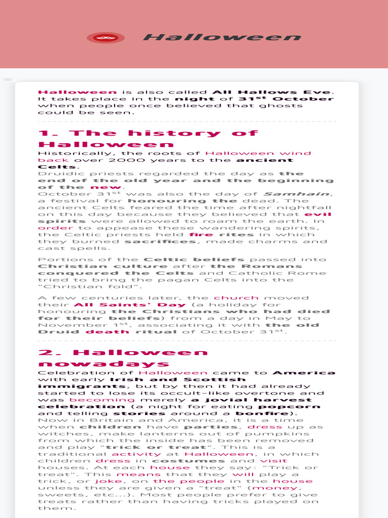 Halloween - Maxicours | PDF