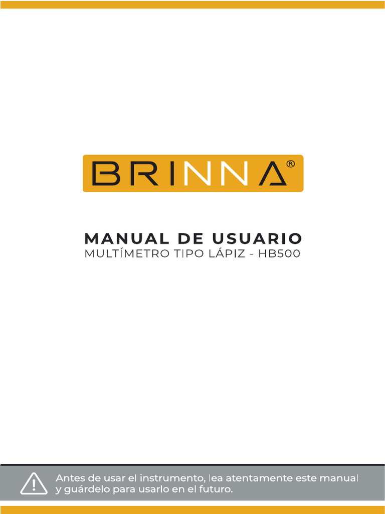 Manual HB500 | PDF