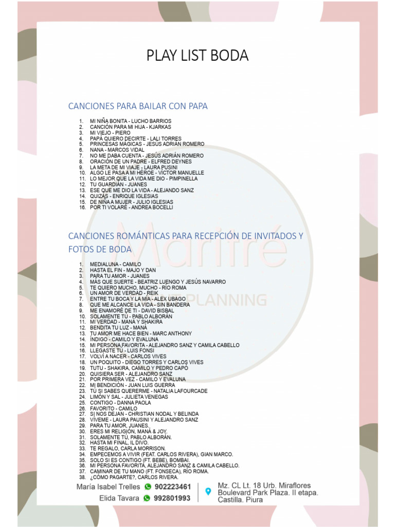 Play List Boda | PDF