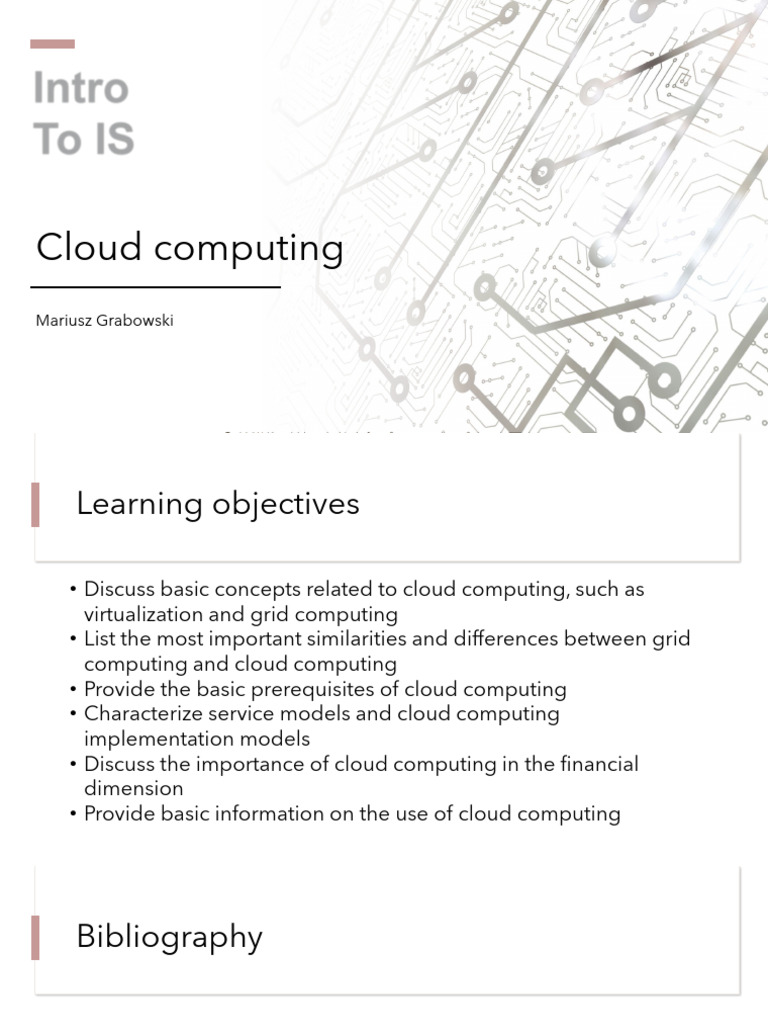 Intro To Is: Cloud Computing | PDF | Cloud Computing | Virtualization